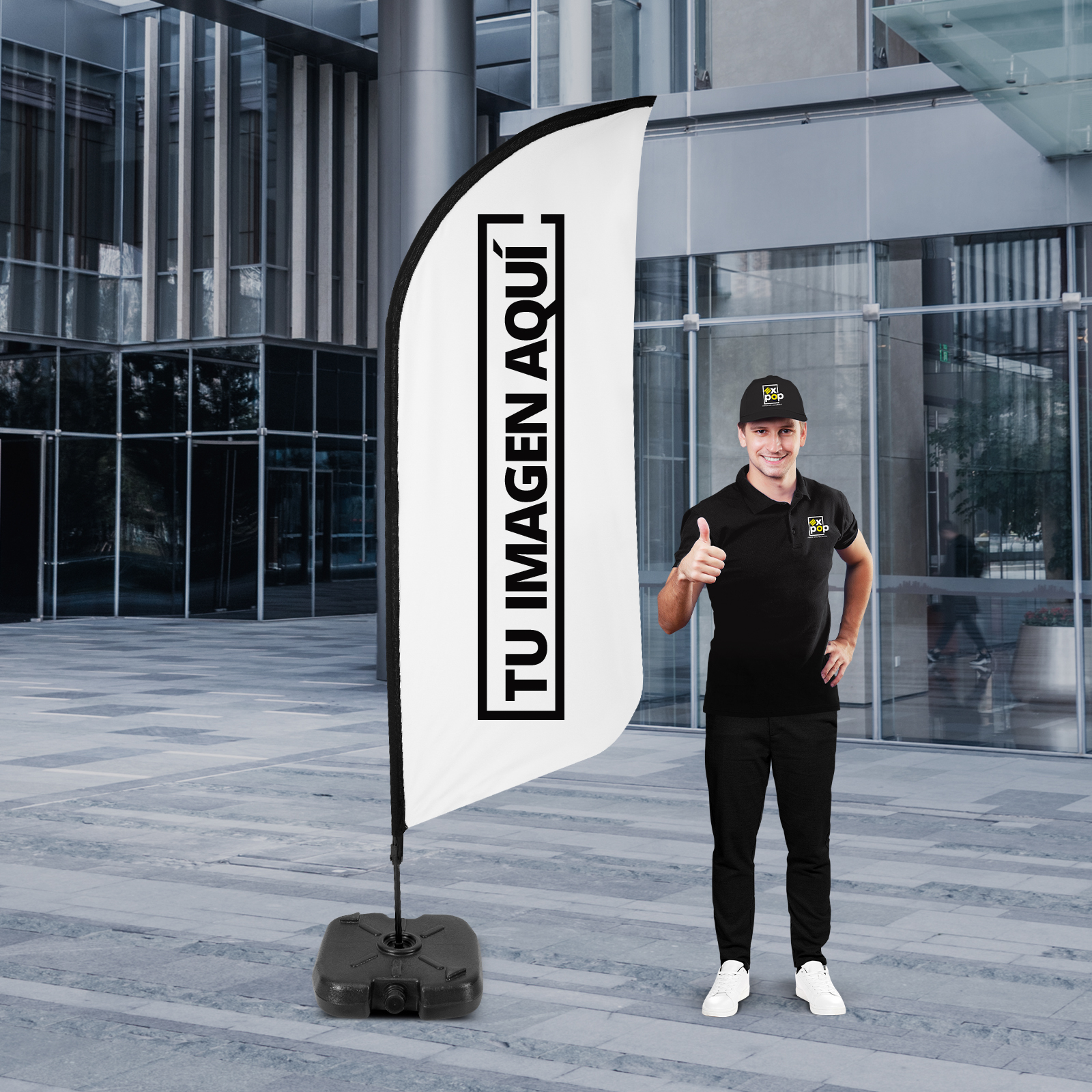 Bandera Publicitaria Tipo Pluma | Expop