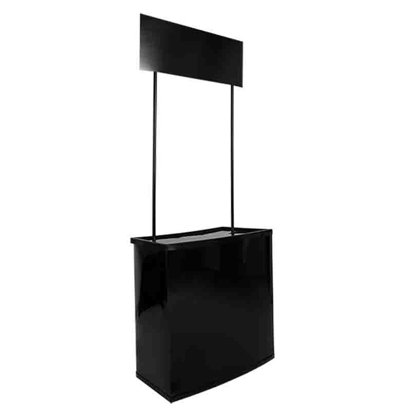 Counter Publicitario Plástico Black con Cenefa | Expop