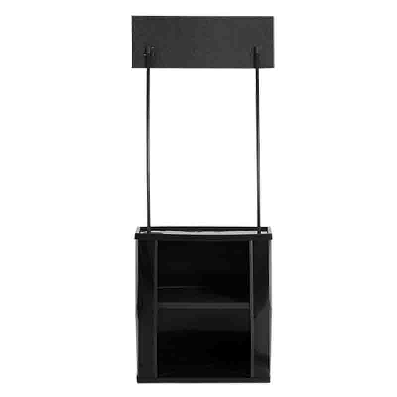 Counter Publicitario Plástico Black con Cenefa | Expop