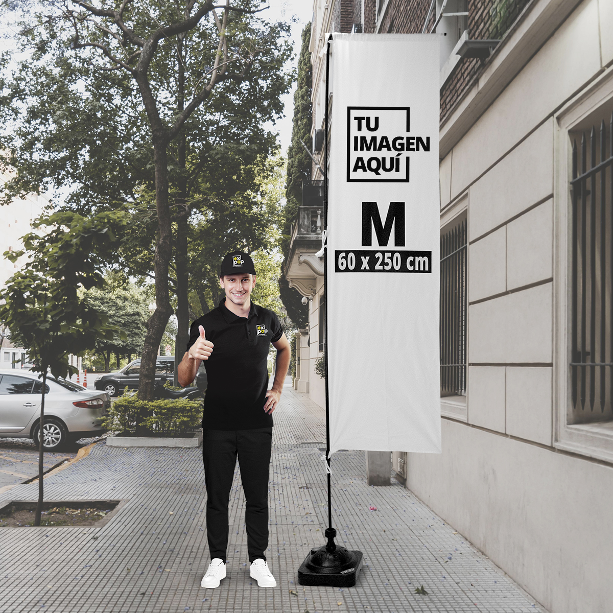 Bandera Vela Tipo Rectangular - Expop SAS